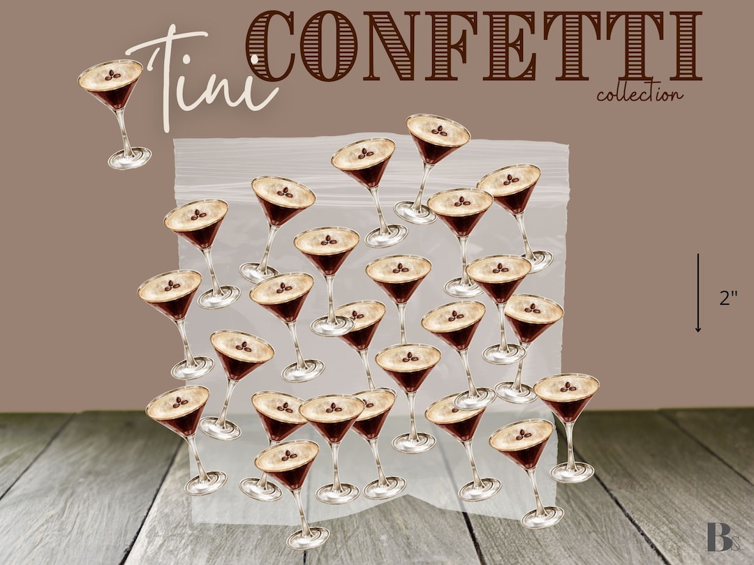 Espresso Martini Tini Bit Older Party Decorations Confetti - Etsy