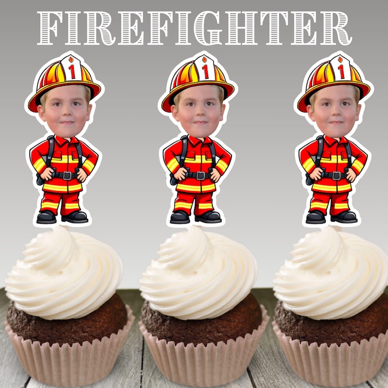 Fireman Cake Topper - Etsy