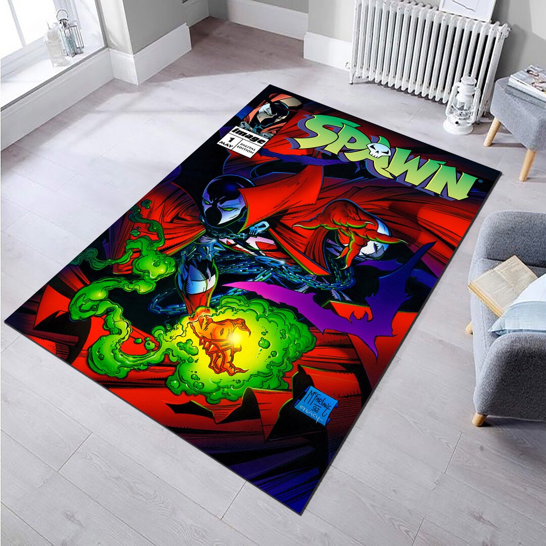 Spawn Comic Rug: Boys Room Decor, Easy Clean - Etsy