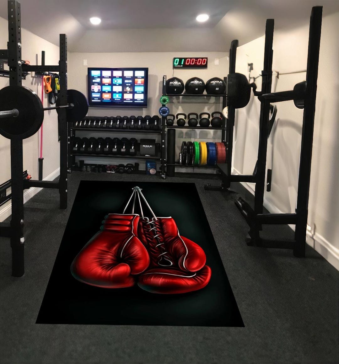 Boxing Rug, Game Room Rug, Modern Rug, Sport Rug, Home Decor Rug ...