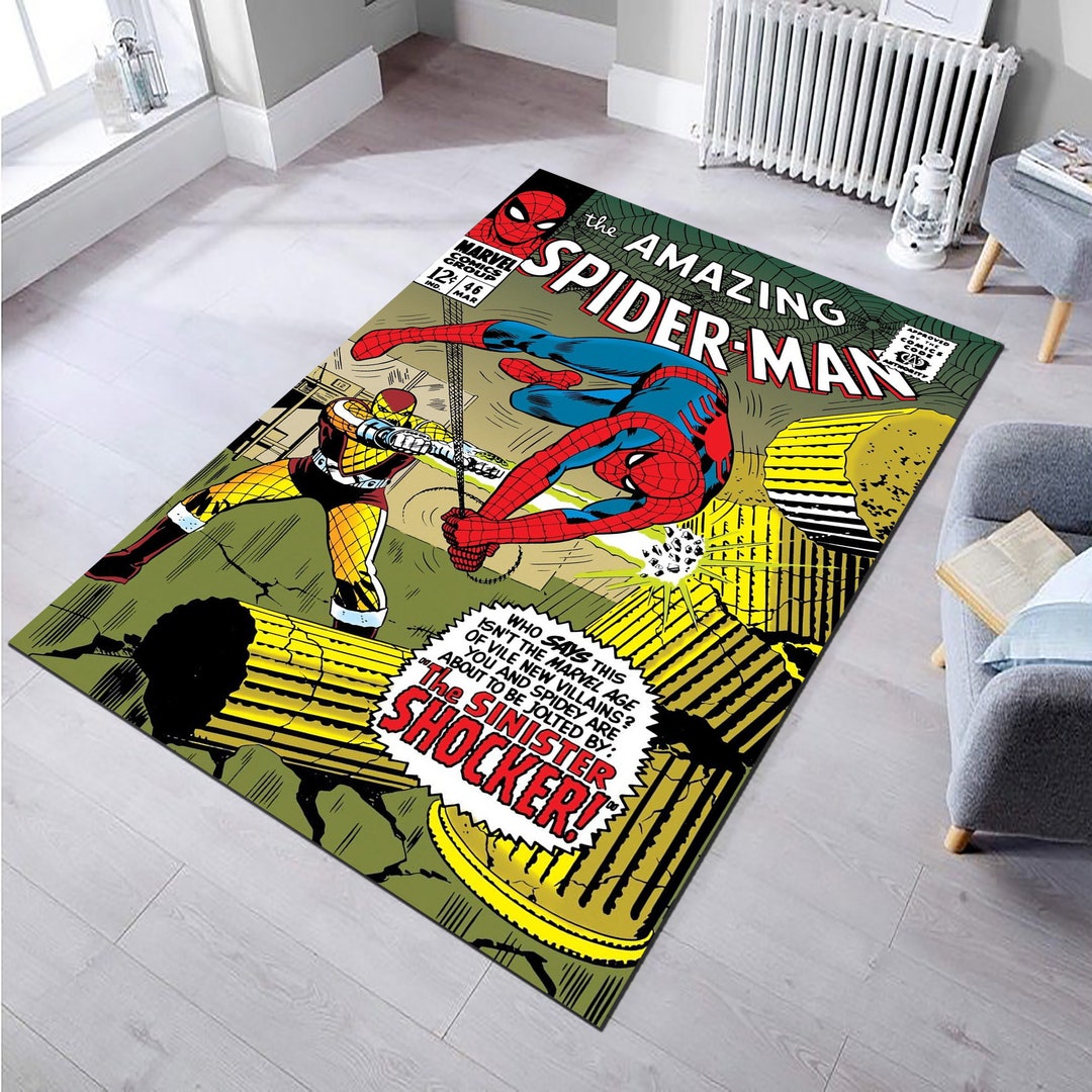 Spider-man Decor,comics Rug,the Amazing Spider-man,boy Room Rug,gift ...
