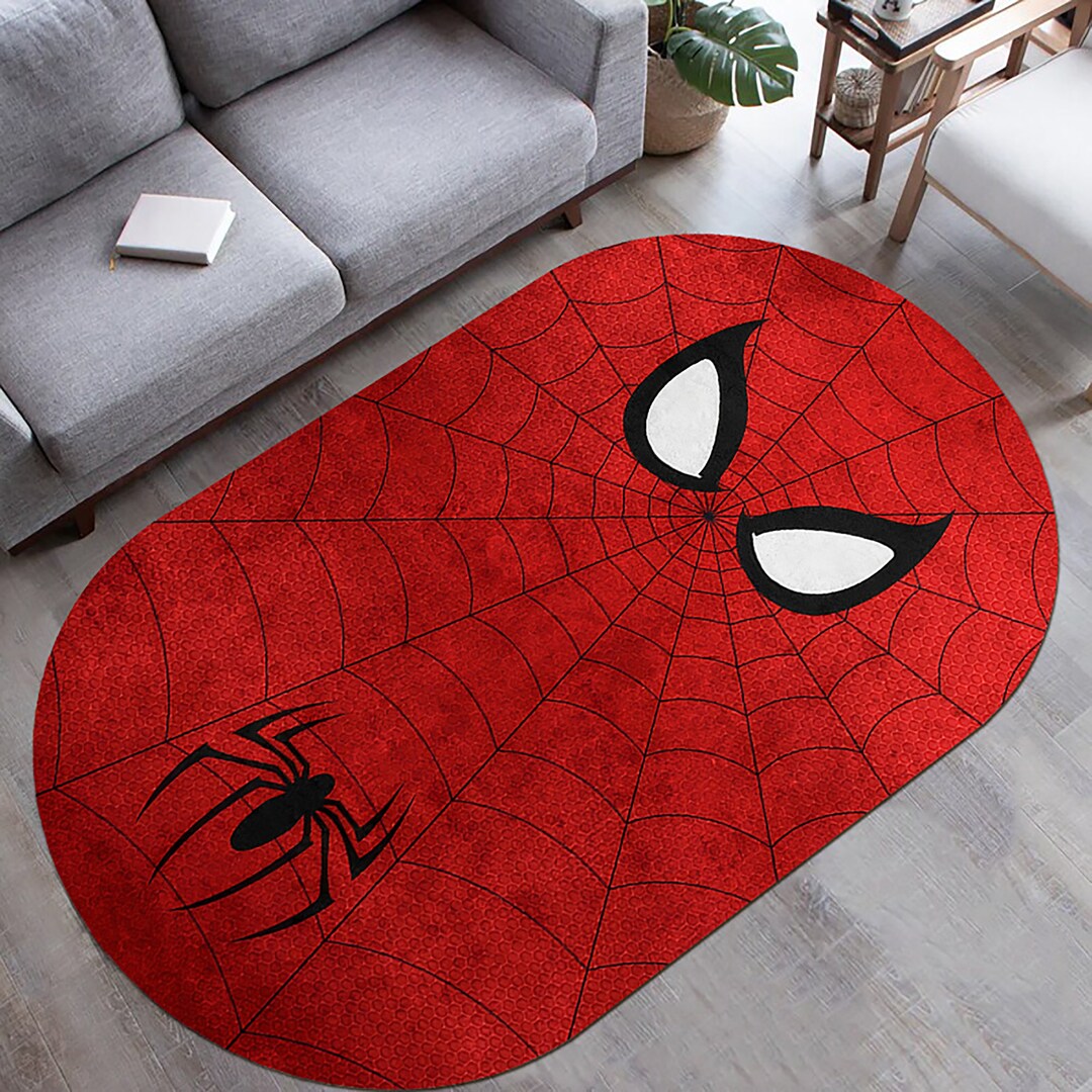 Spiderman Rug,red Rug,heroes Rug,spiderman Decor,kids Room Rug ...