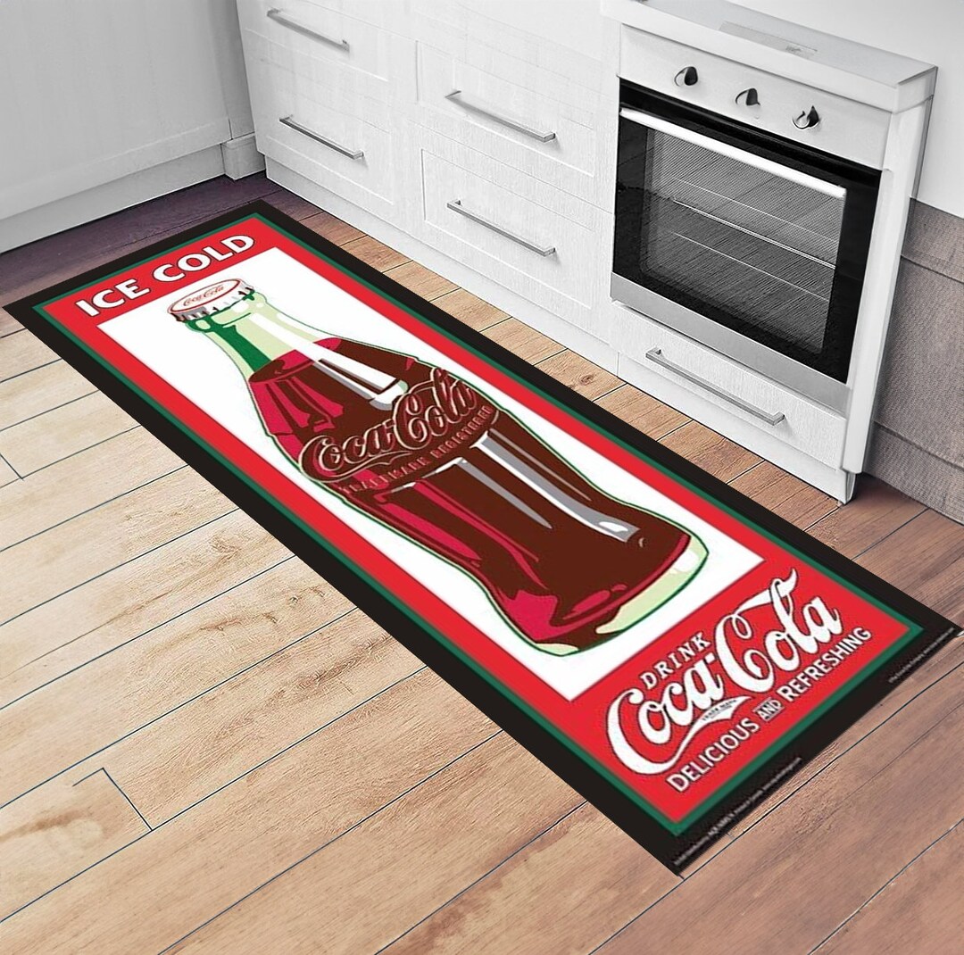 Coca Cola Runner,coca Cola Decor,coke Rugs,washable Rug,coca Cola Rug ...