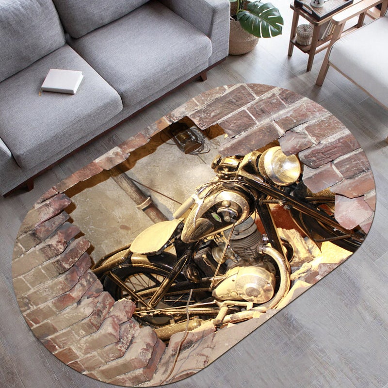 Motorcycle Rug - Etsy