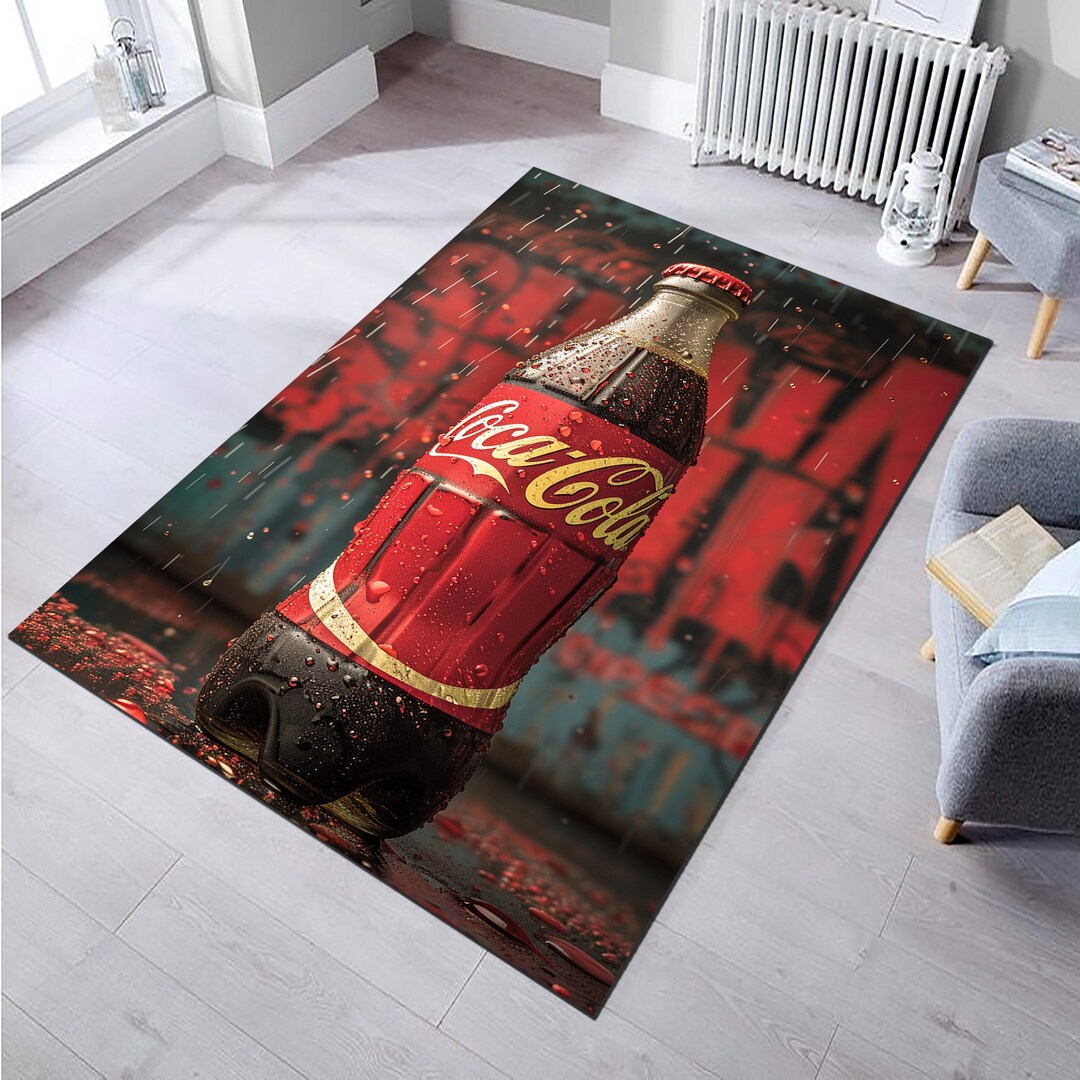 Coca Cola Rug,coke Rug,coca Cola Decor,home Decor,washable Rug,gift for ...
