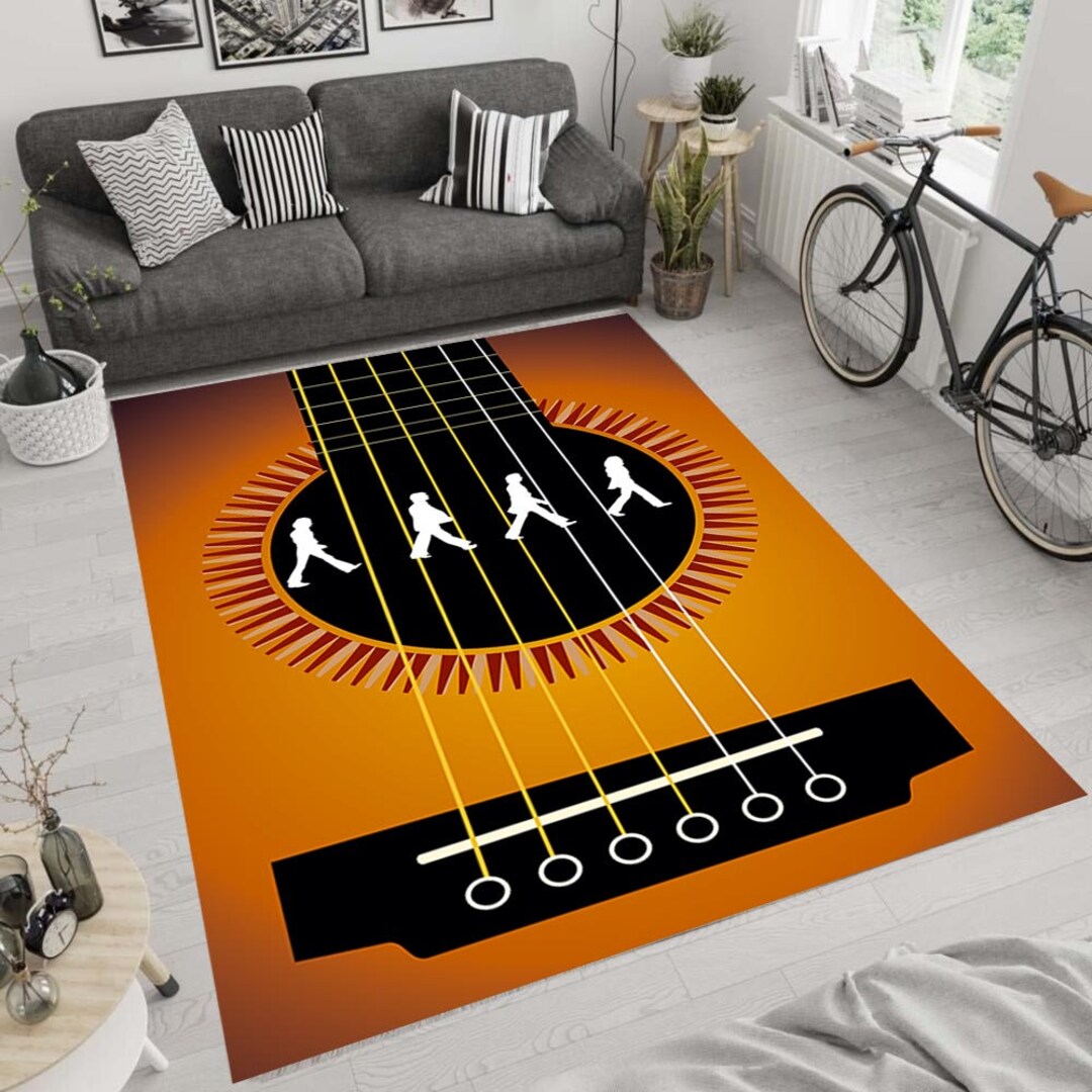 The Beatles Rug,popular Rug, Beatles Carpet, Music Rug, Modern Rug ...