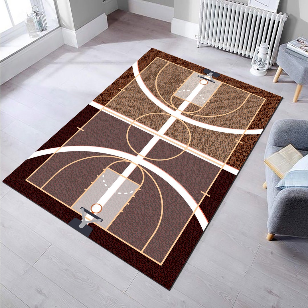 Basketball Rug,basketball Court Rug,teen's Rug,boys Room Rug,rug for ...