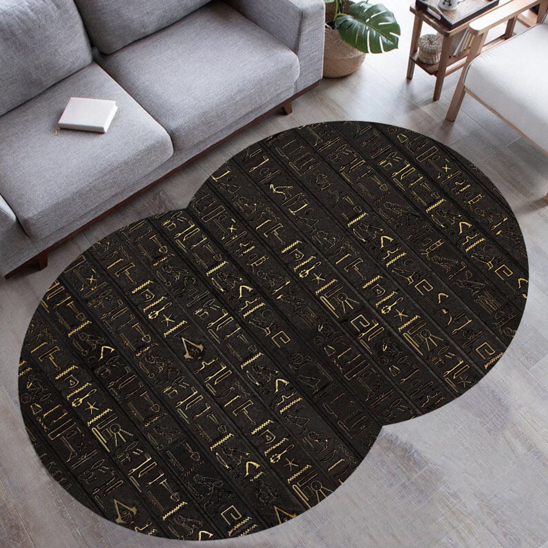 Ancient Egyptian Signs Rug Old Sign Rug Gift for Him Rug - Etsy