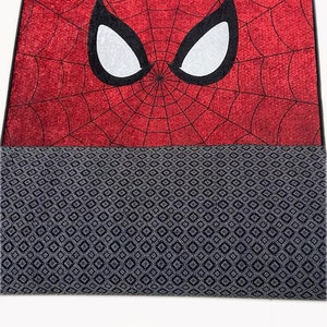 Spiderman Rug, Kids Room Rug, Child Rug, Gift for Him, Rug for Living ...