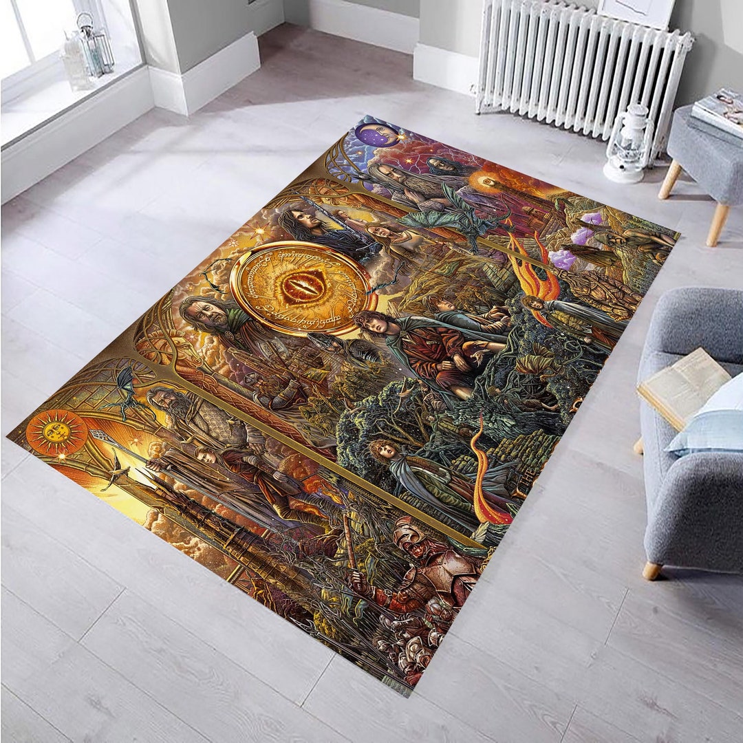 Lord of the Rings Rug, Modern Rug, Rug for Living Room,area Rug, Non ...
