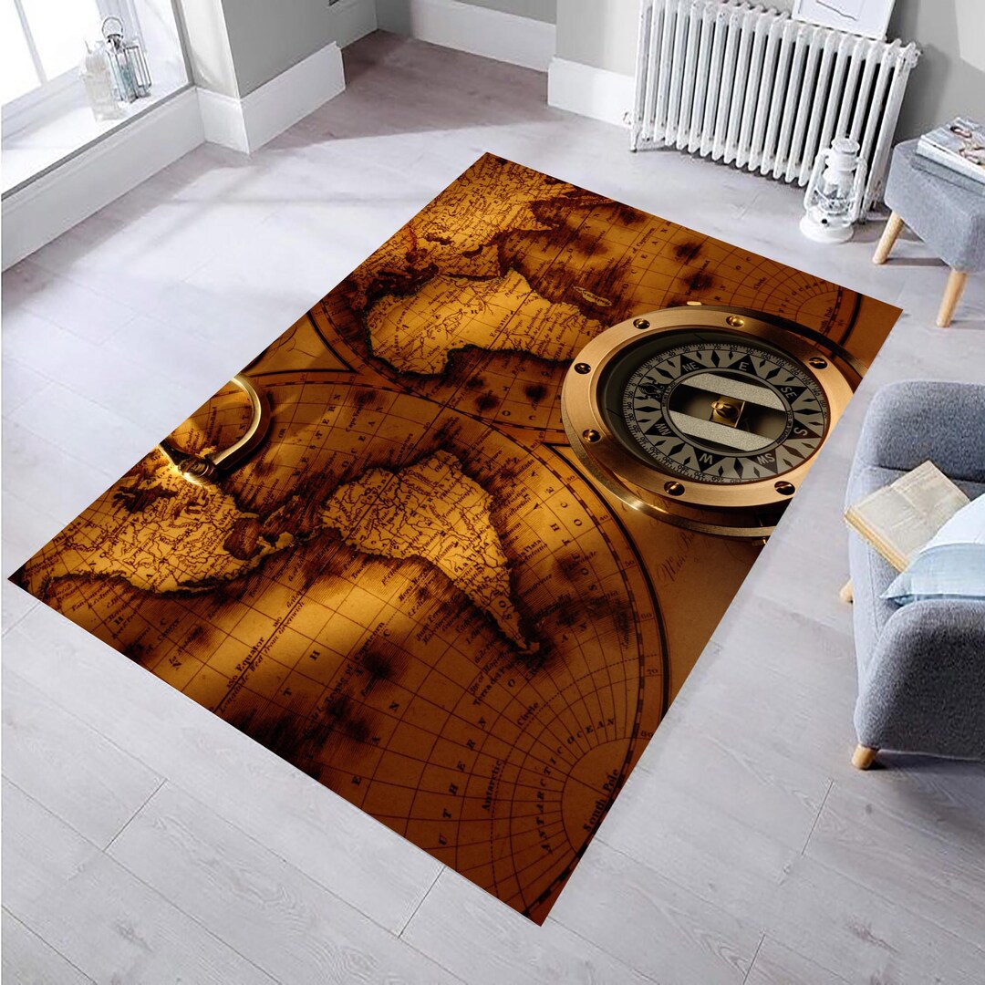 World Map Rug, Décoration D'intérieur, Rugs for Living Room, World Map ...