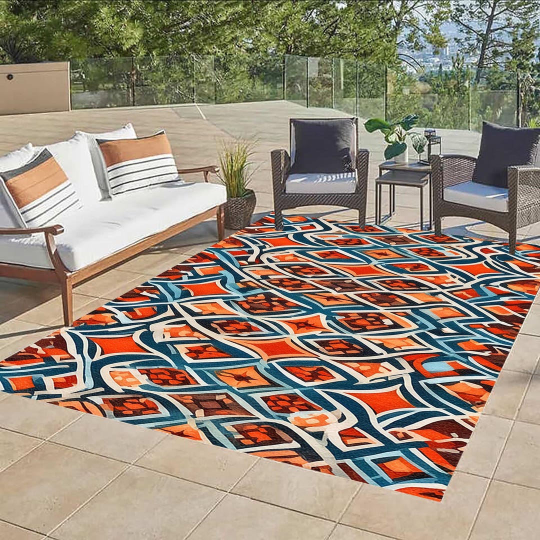 Garden Rug, Decorative Floor Rug, Nature Rug, Garden Patio Area ...