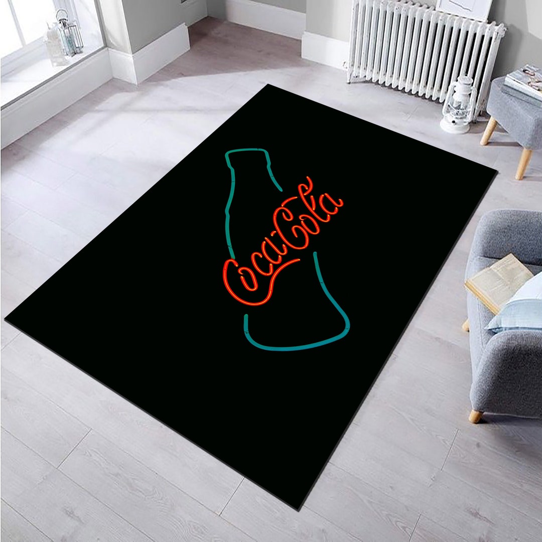 Coca Cola Rug,custom Rug,coca Cola,home Decor Rug,modern Rug,retro Rug ...