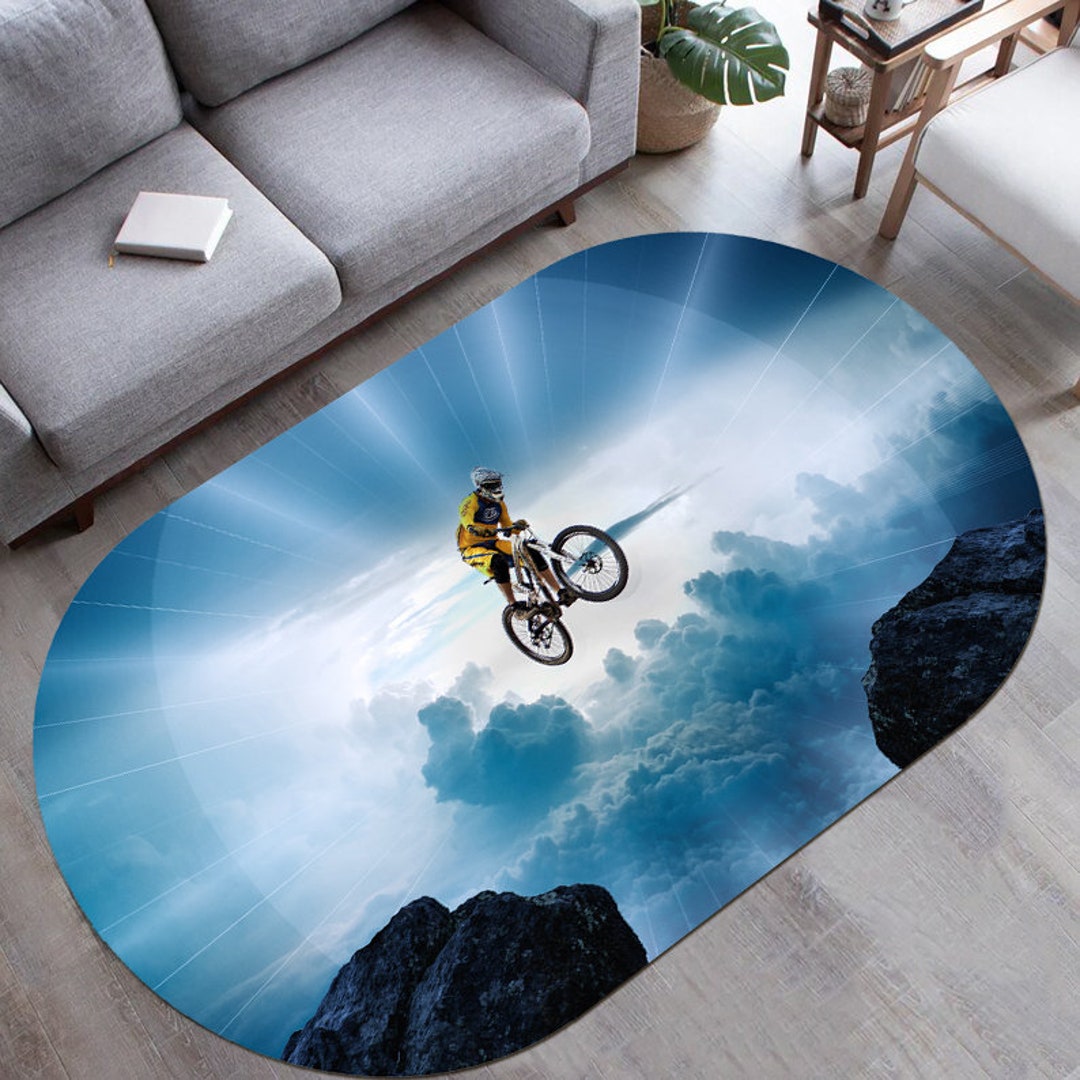 Bicycle Rug,cyclist Rug,adrenalin Rug,gift for Him,rug for Young Room ...