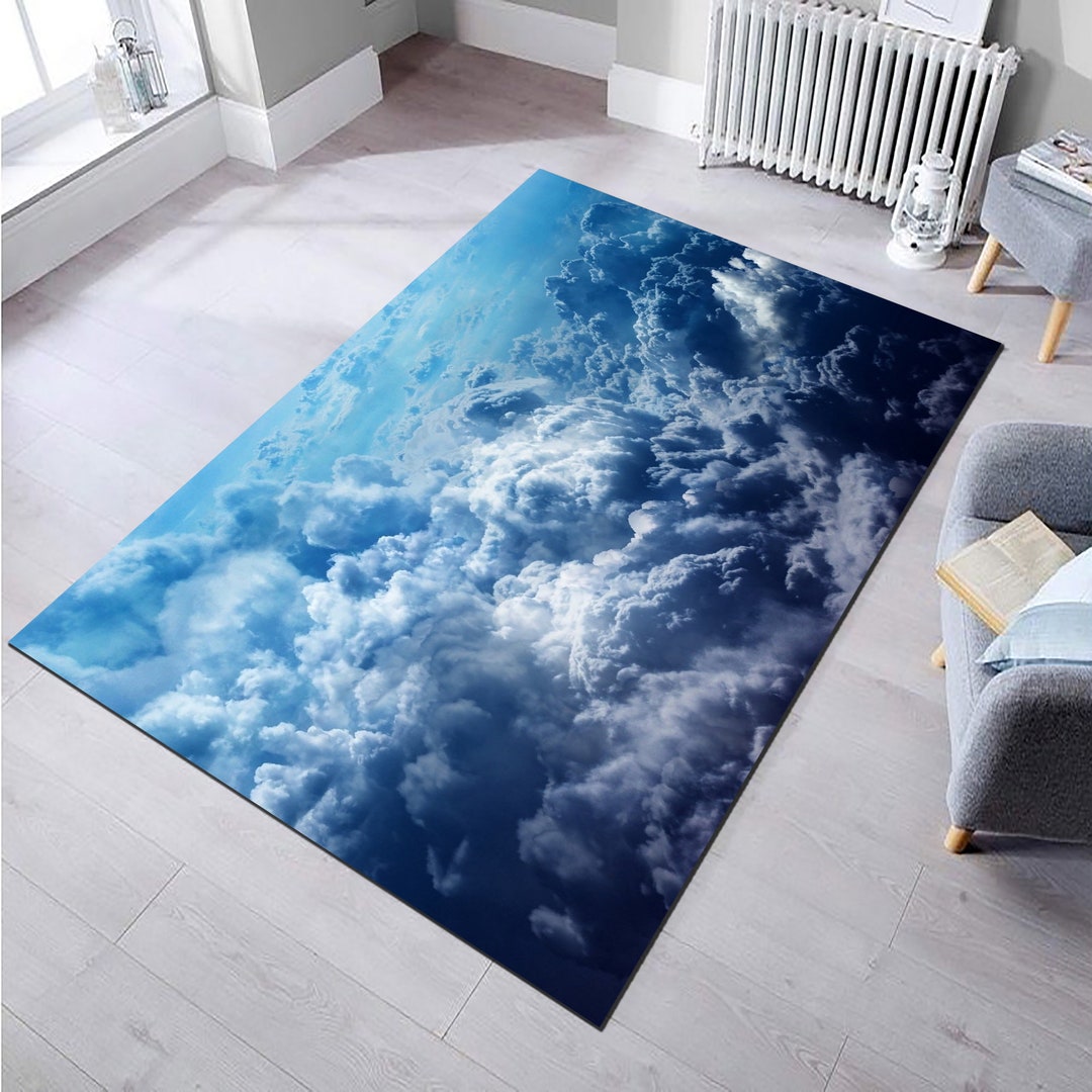 Cloud Rug,rain Cloud Rug,housewarming Rug,modern Art Rug,rug for ...