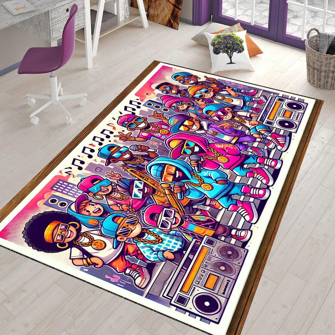 Rap Stars Collage Rug, Hip Hop Rug, Legends Rug, Rappers Rug, Music Rug ...