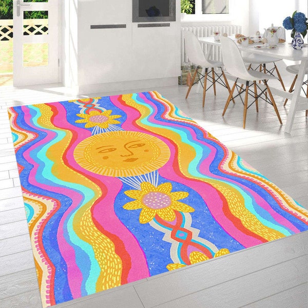 Sun Rug - Etsy