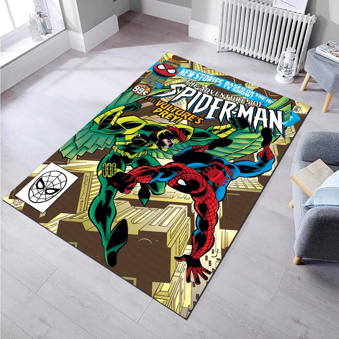 Spider-man Decor,the Amazing Spider-man,comics Rug,boy Room Rug,gift ...
