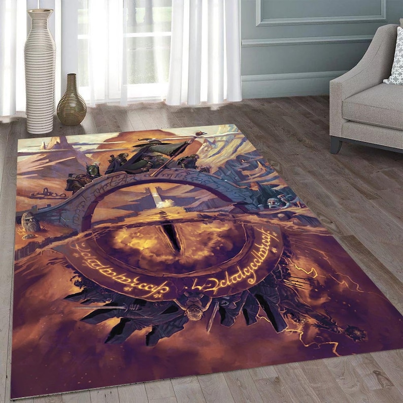 Lord of the Rings Rug Modern Rug Rug for Living Roomarea - Etsy