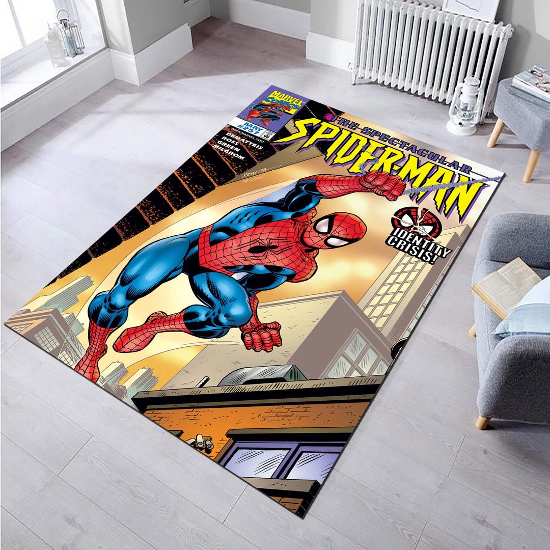Spider-man Decor,the Amazing Spider-man,themed Rug,comics Rug,entry Rug ...
