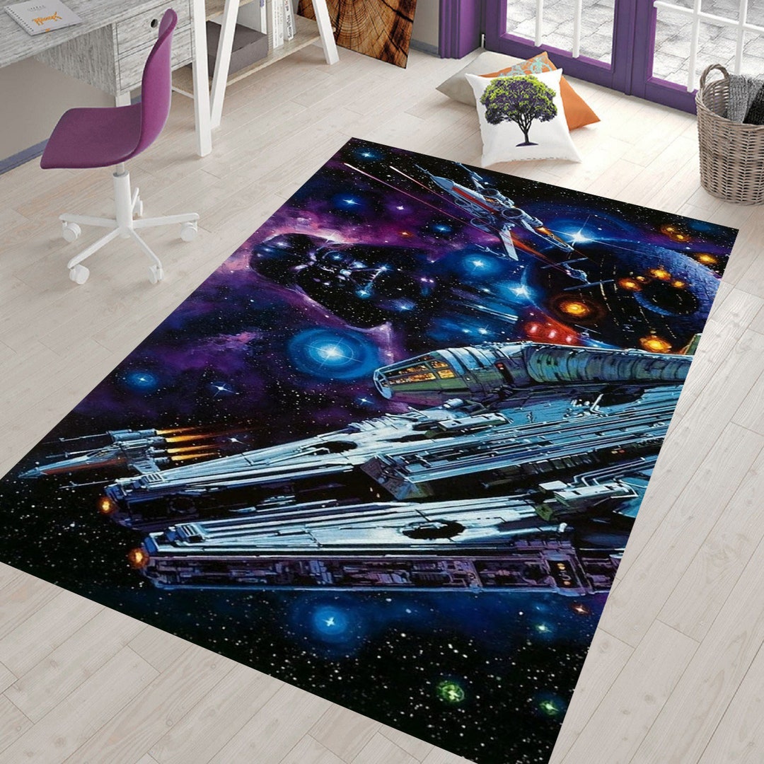 Star Wars Rug, Boys Room Rug, Fan Rug, Child Rug, Kids Room Rug, Gift ...