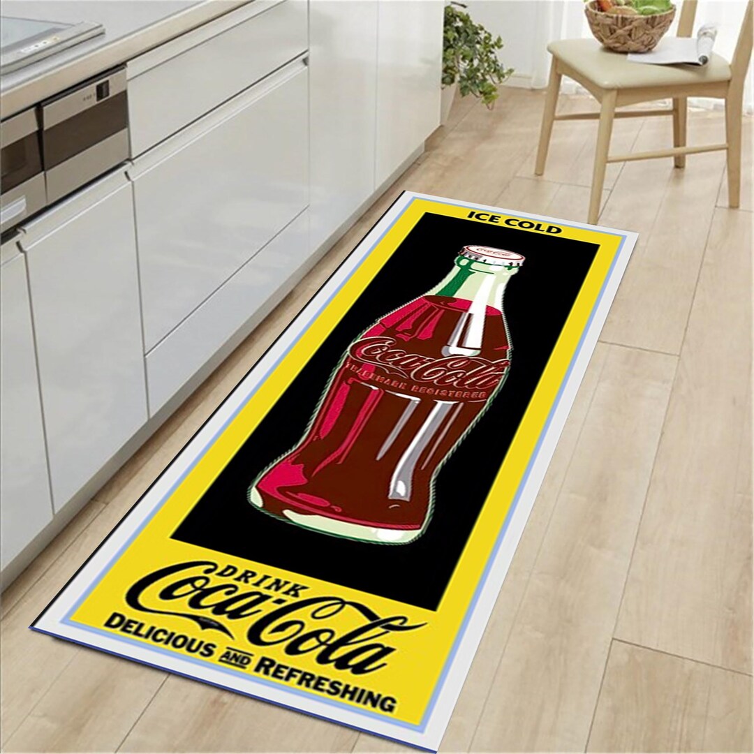 Coca Cola Runner Rug: Retro Kitchen Decor - Etsy