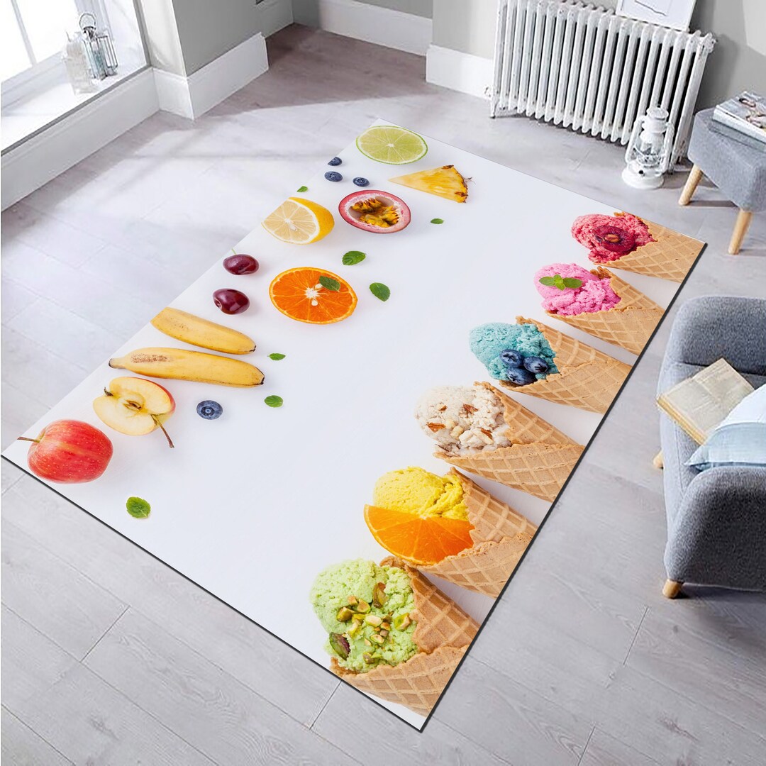 Ice Cream Rug,fun Aesthetic Rug,ice Cream Decor,décoration D'intérieur ...