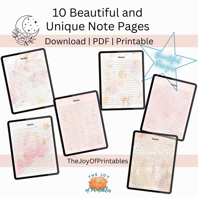Printable Moon and Astrology Planner | Digital Download | Moons and ...