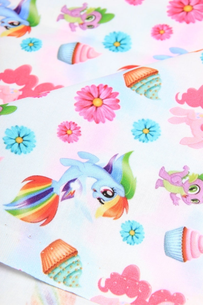My Little Pony Fabric Pinkie Pie Cartoon Anime Cotton Fabric - Etsy