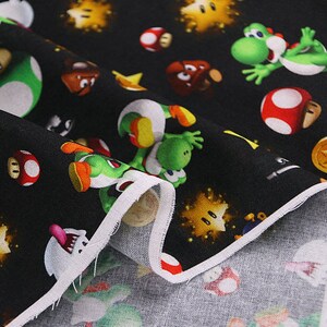 Super Mario Fabric Mario Video Game Japanese Cartoon Anime Cotton ...