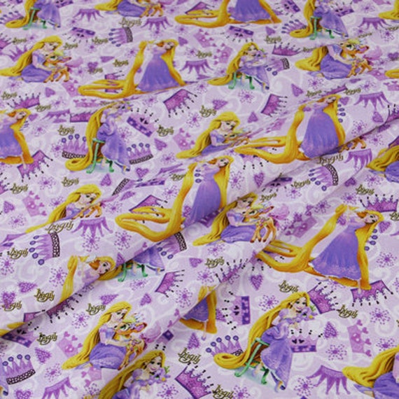 Tangled Disney Fabric Princess Fabric Cartoon Anime Cotton - Etsy