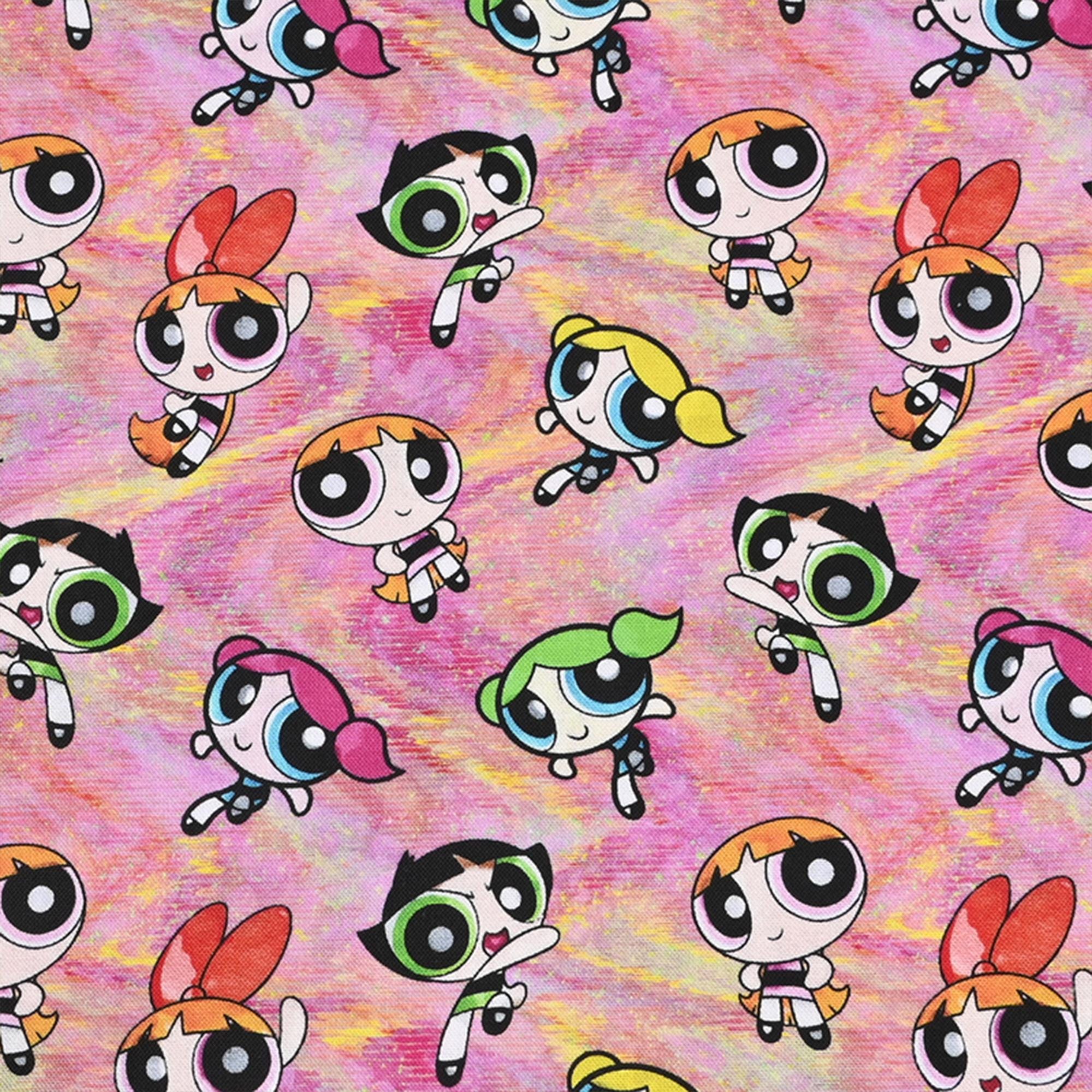 The Powerpuff Girls Fabric Cartoon Anime Cotton Fabric by the Half Yard ...