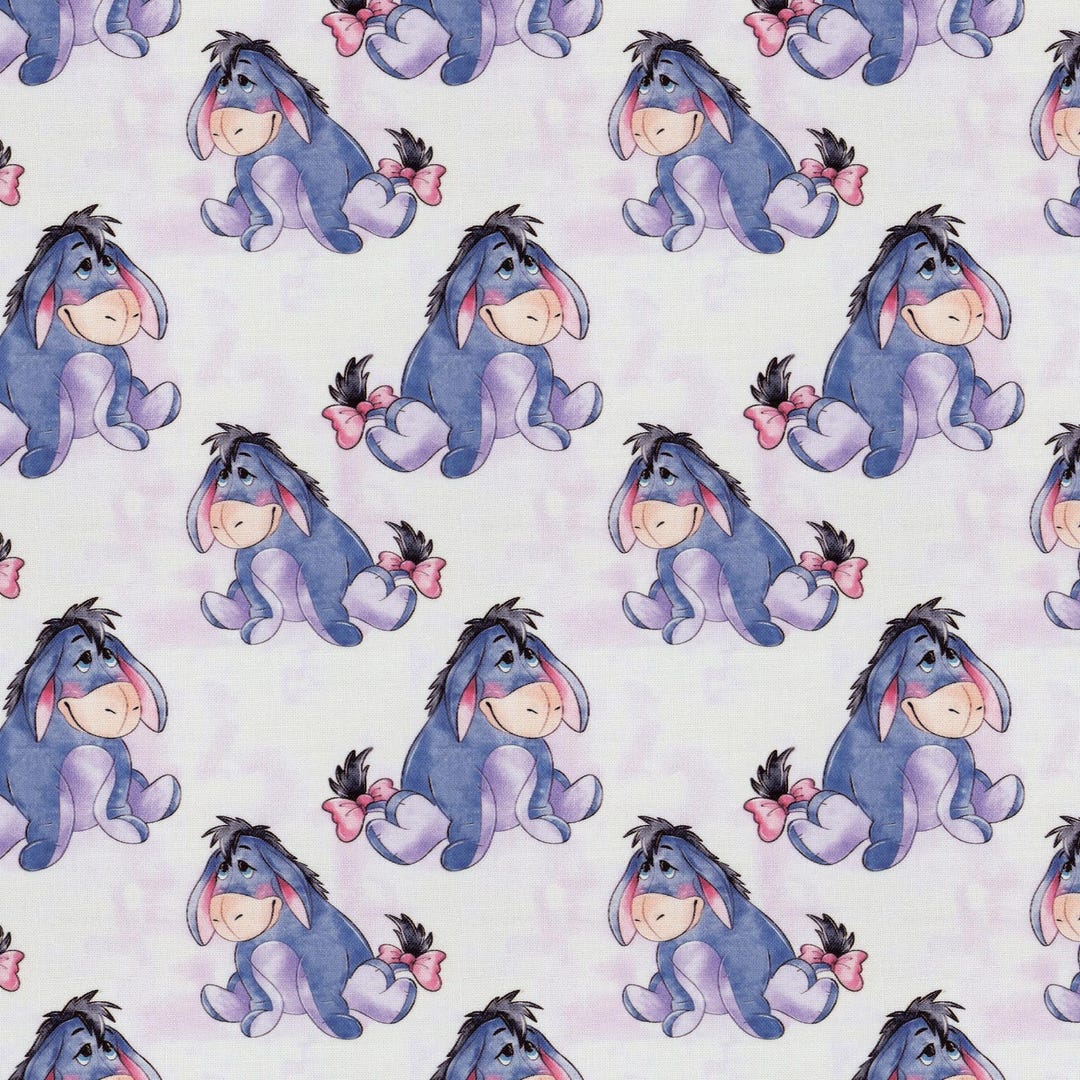 Winnie the Pooh Fabric Eeyore Fabric Cartoon Anime Cotton Fabric by the ...