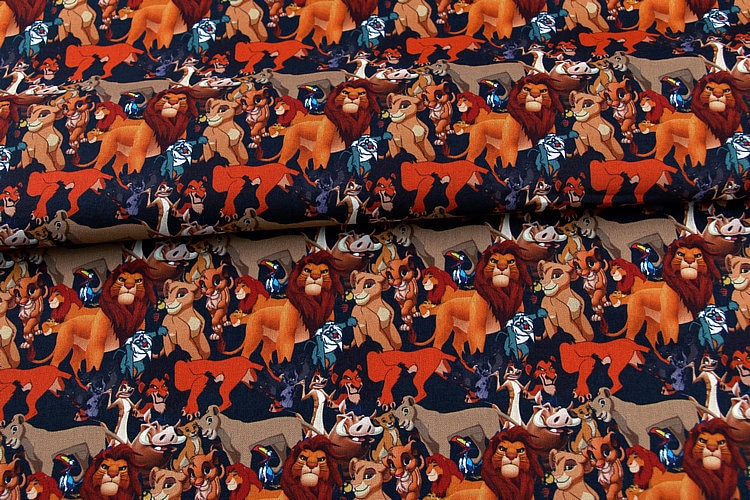The Lion King Disney Character Fabric Lion Simba Mufasa Fabric Cartoon ...