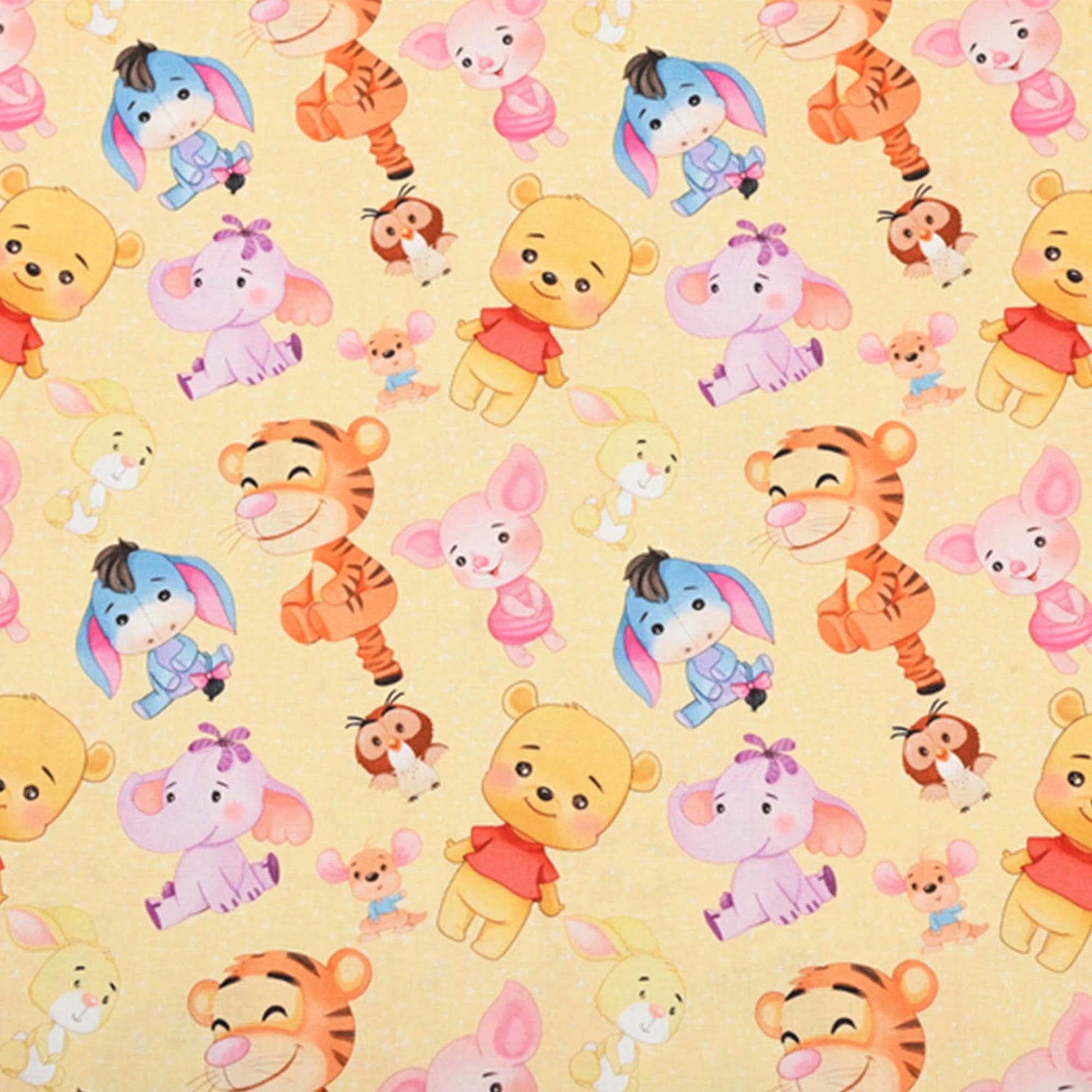 Winnie the Pooh Fabric Pooh Bear Eeyore Tigger Piglet Cartoon Anime ...