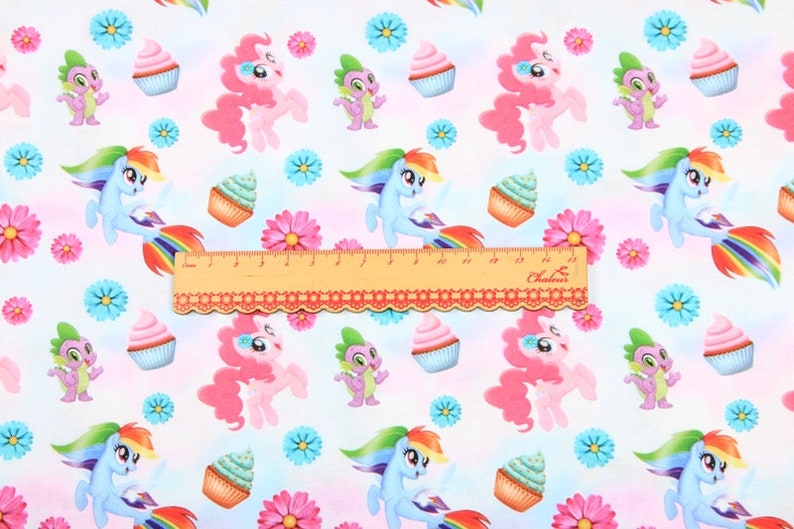 My Little Pony Fabric Pinkie Pie Cartoon Anime Cotton Fabric - Etsy