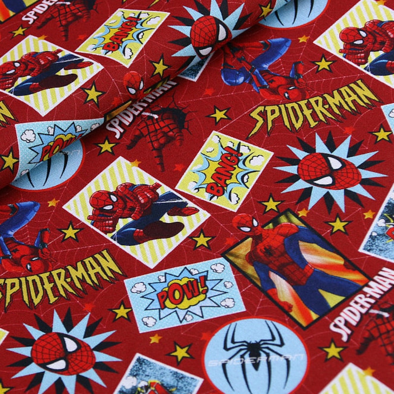 Spiderman Fabric - Etsy