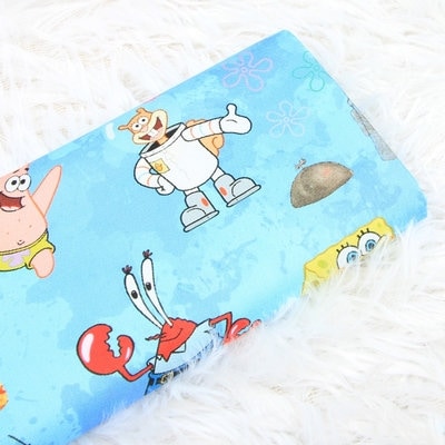Spongebob Squarepants Fabric Spongebob Patrick Cartoon Anime Cotton ...