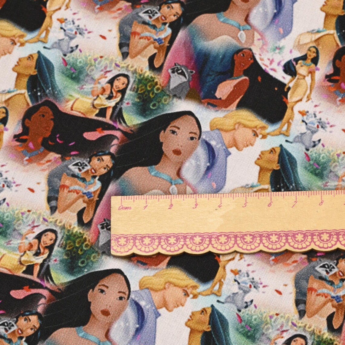 Disney Mulan Fabric Princess Cartoon Anime Cotton Fabric by the Half ...