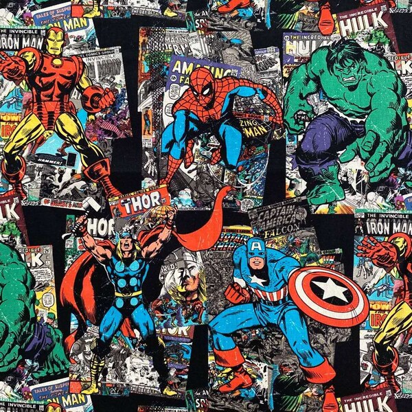 Avengers fabric - Etsy France