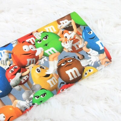 M&m’s Fabric MM Bean Chocolate Cartoon Anime Cotton Fabric by the Half ...