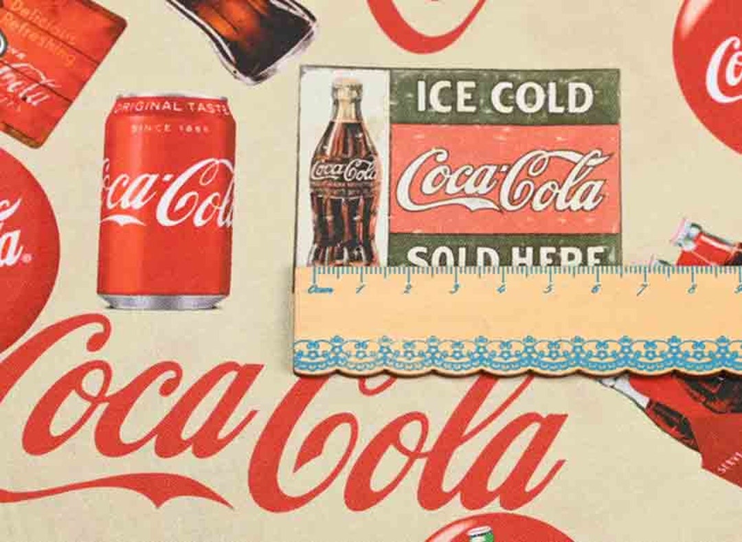 Coca-cola Fabric Red Cola Logo Glass Bottles Cartoon Anime Cotton ...