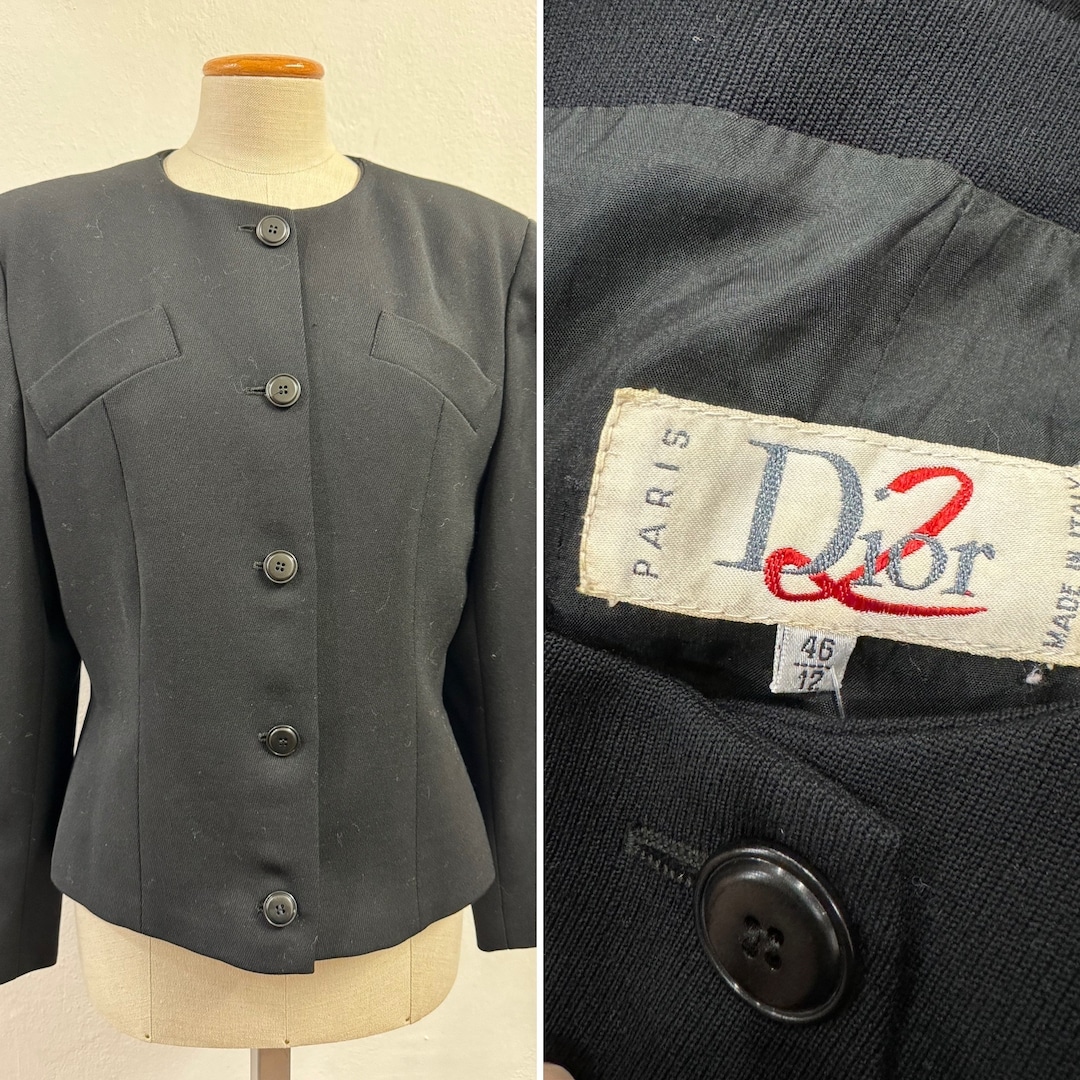 CHRISTIAN DIOR, Bar Jacket, Black Jacket - Etsy