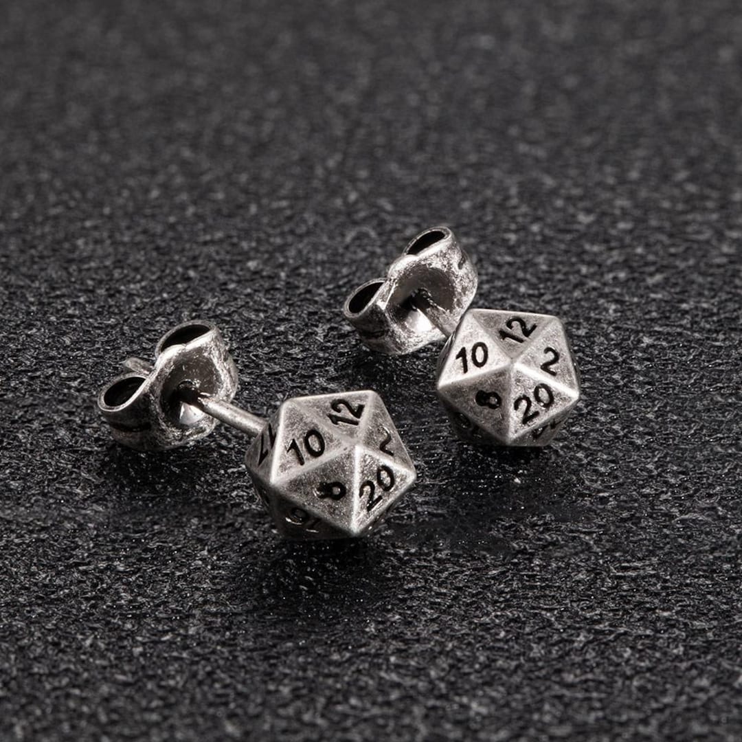 DND Dice Stud Earrings,handmade Jewelry,dungeons and Dragons,dnd Gifts ...
