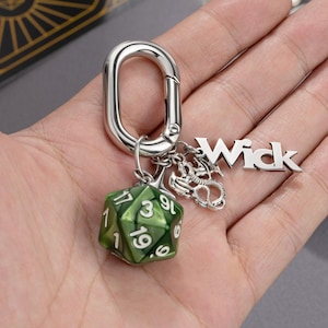DND Dice Keychains, Dungeons and Dragons, DND Gift, Personalized Gift ...
