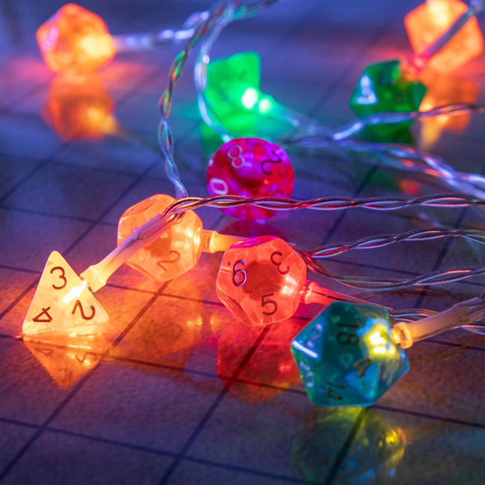 DND Dice Light String,dungeons and Dragons,home Decor,dnd Gift,handmade ...