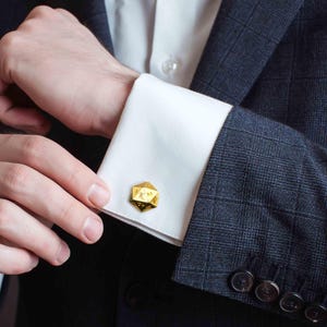Personalized DND Cufflinks, D20 Cufflinks for DND Game Lovers, Dungeons ...