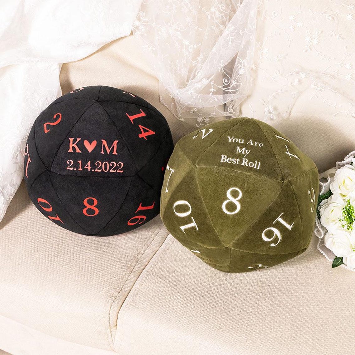 Personalized DND Dice Pillow, DND Gift,personalized Gift,wedding Gift ...