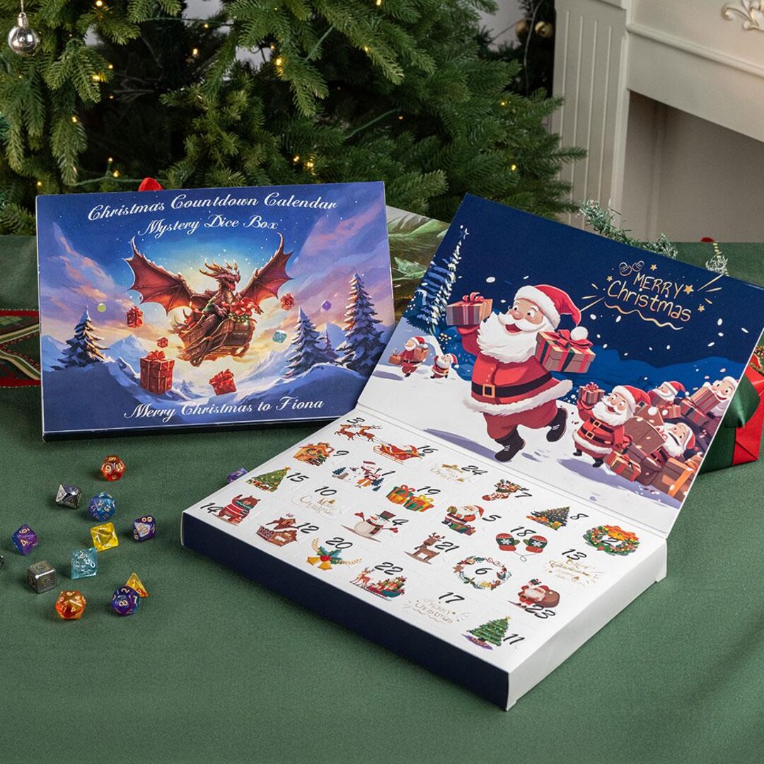 DND Christmas Calendar, Christmas Calendar for RPG, Dungeons and ...
