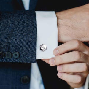 Personalized DND Cufflinks, D20 Cufflinks for DND Game Lovers, Dungeons ...